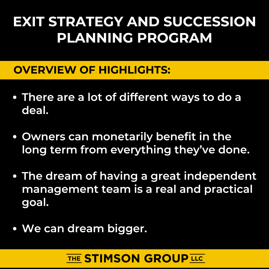 What I Learned From the Exit Strategy Workshop